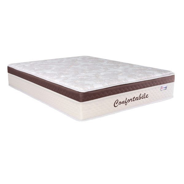 Cama Box Colchão Mola Ensacada King Confortabile Firme | MadeiraMadeira