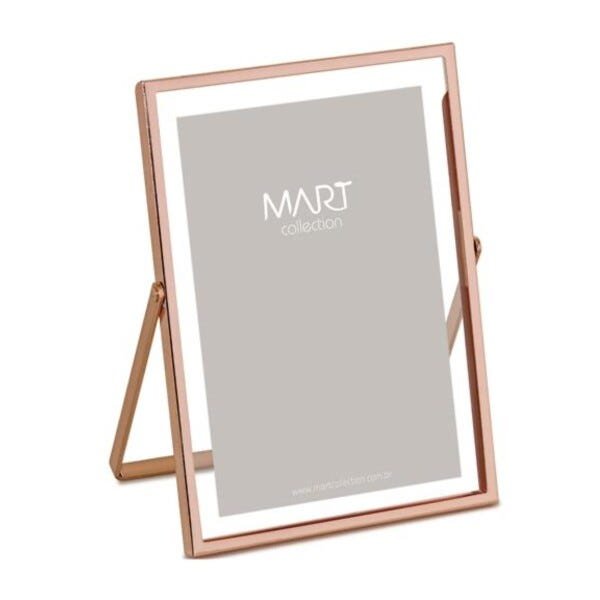 Porta Retrato Rose Gold em Metal - 10x15cm | MadeiraMadeira