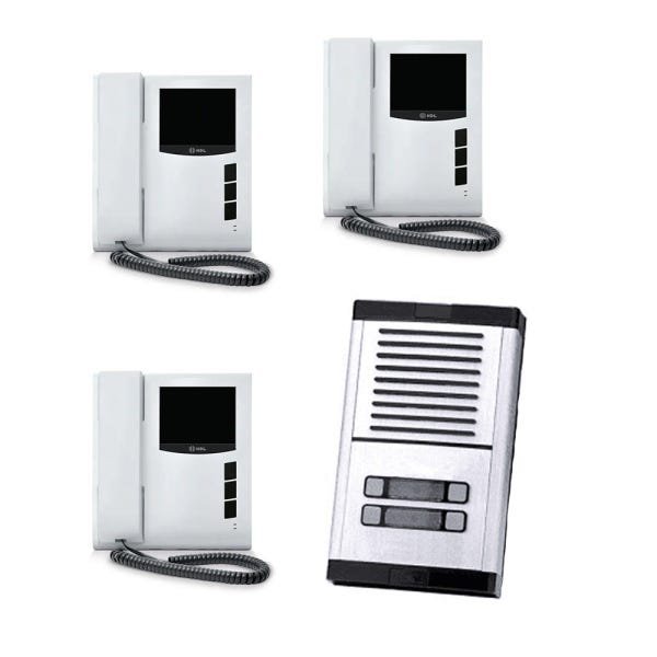 Interfone com Câmera Coletivo 4 Pontos 3 Monitores | MadeiraMadeira