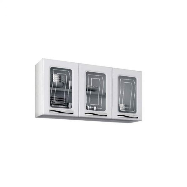 Armário Aéreo 3 Portas com Vidro AP3PV Ipanema Colormaq | MadeiraMadeira