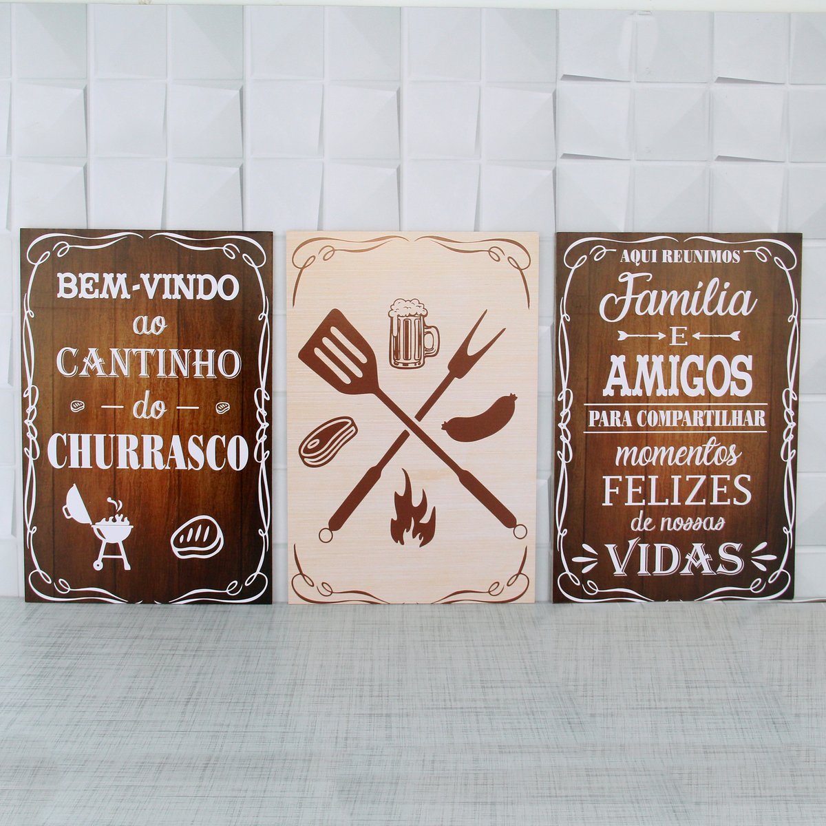 Quadro Decorativo Cantinho do Churrasco Cozinha Copa Cantinho Gourmet PMG - M 30x40 | MadeiraMadeira