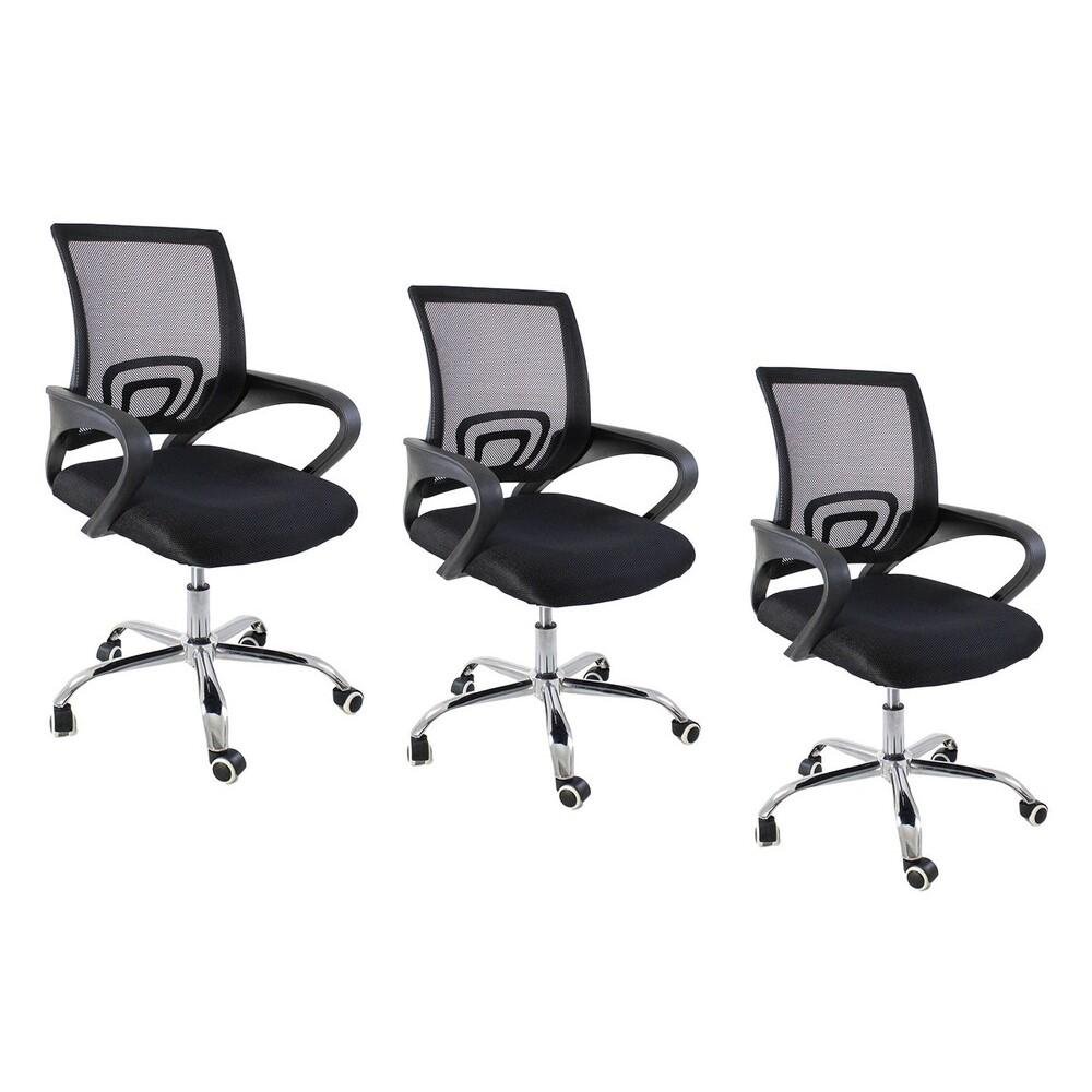 Kit 3 Cadeiras de Escritorio Begonia Tela Mesh Ergonomico | MadeiraMadeira
