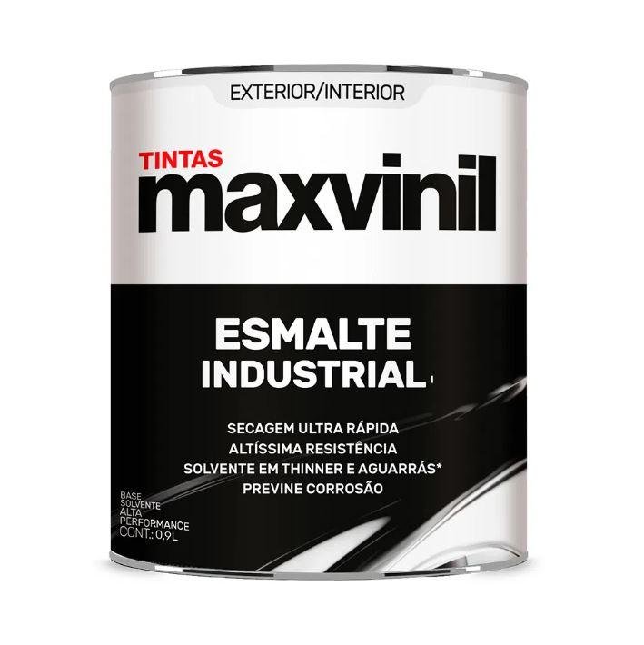 Esmalte Industrial Extra Rap Fosco Maxvinil 900 Ml - Preto | MadeiraMadeira