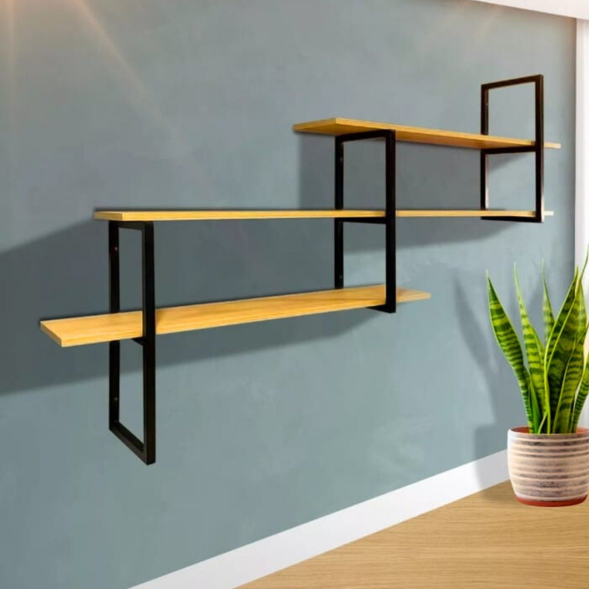 Prateleira Tendência Estilo Industrial Suspensa Modernidade Qualidade | MadeiraMadeira