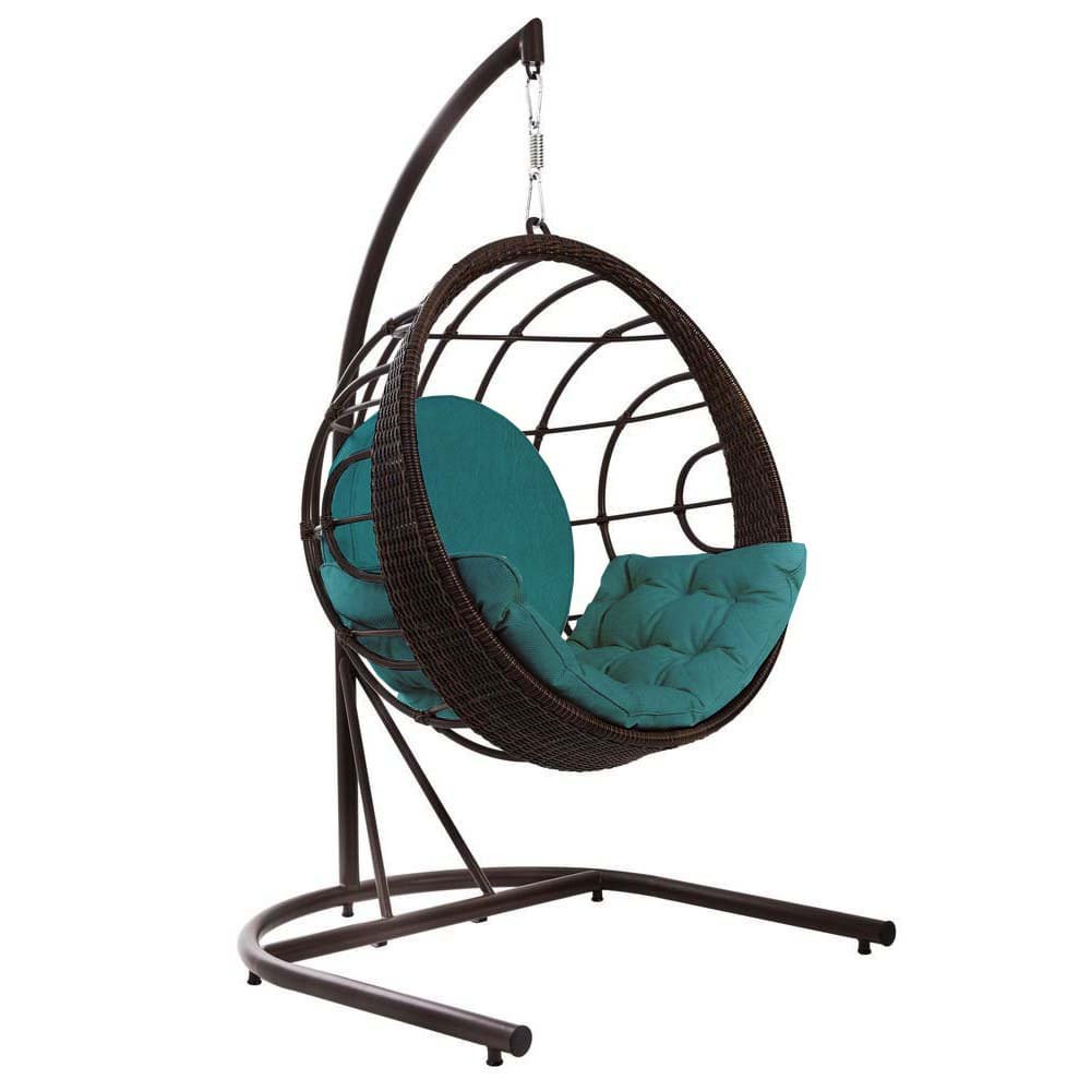 Balanço de Alumínio Revestido em Fibra Sintética - Tecido Duna Turquesa ...