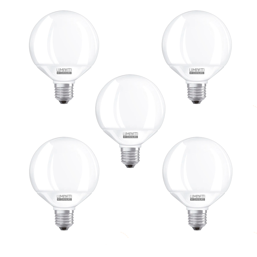 Kit 5 Lâmpadas Mini Balloon 8W Luminatti 2700K E27 Bivolt | MadeiraMadeira