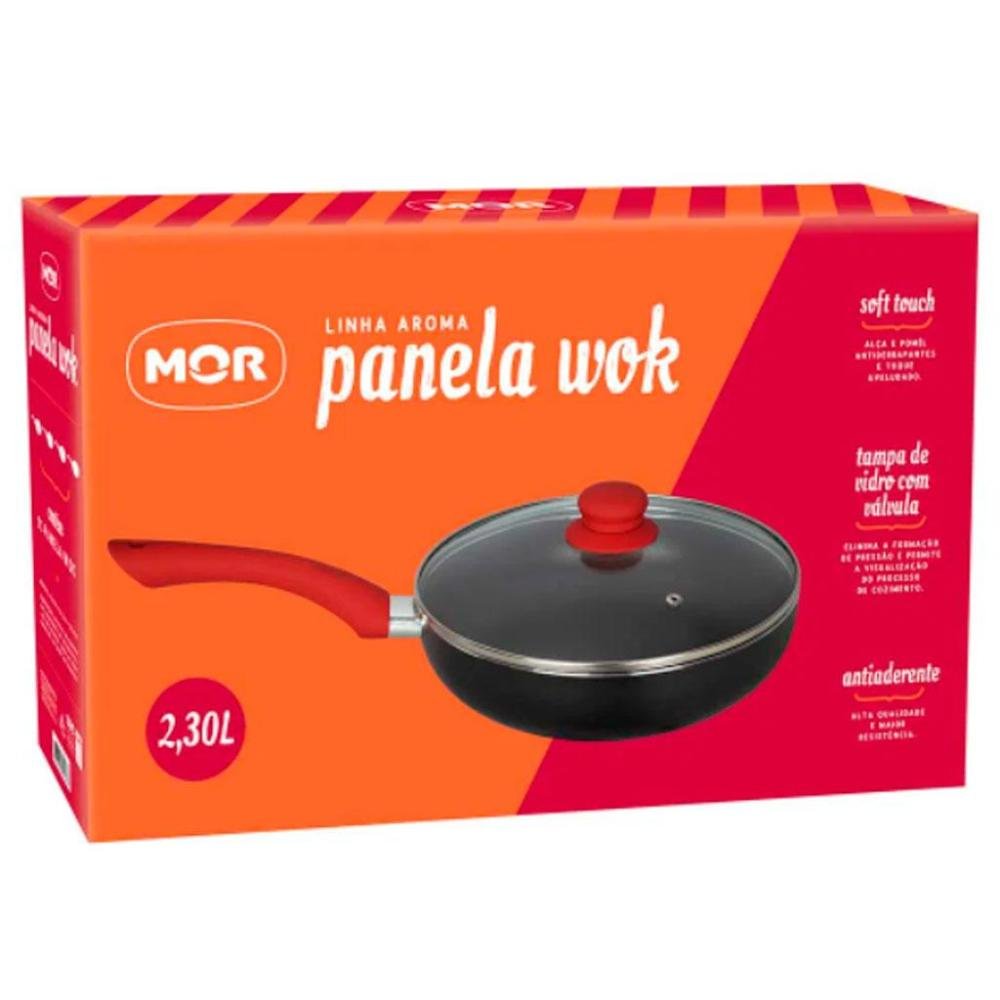 Panela Wok Mor Linha Aroma 24cm | MadeiraMadeira