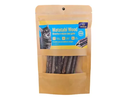 Matatabi Wood Amicus Palitos 100% Natural para Gatos | MadeiraMadeira