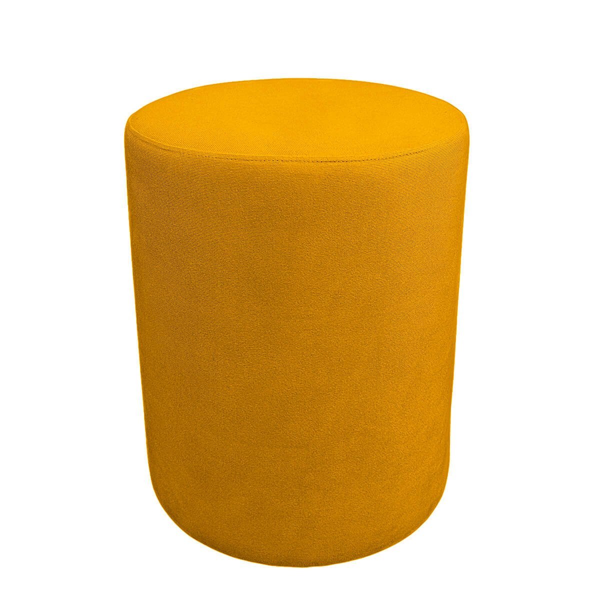 Puff Cilindro Live para Sala e Quarto Suede Amarelo - Lh Decor Los ...