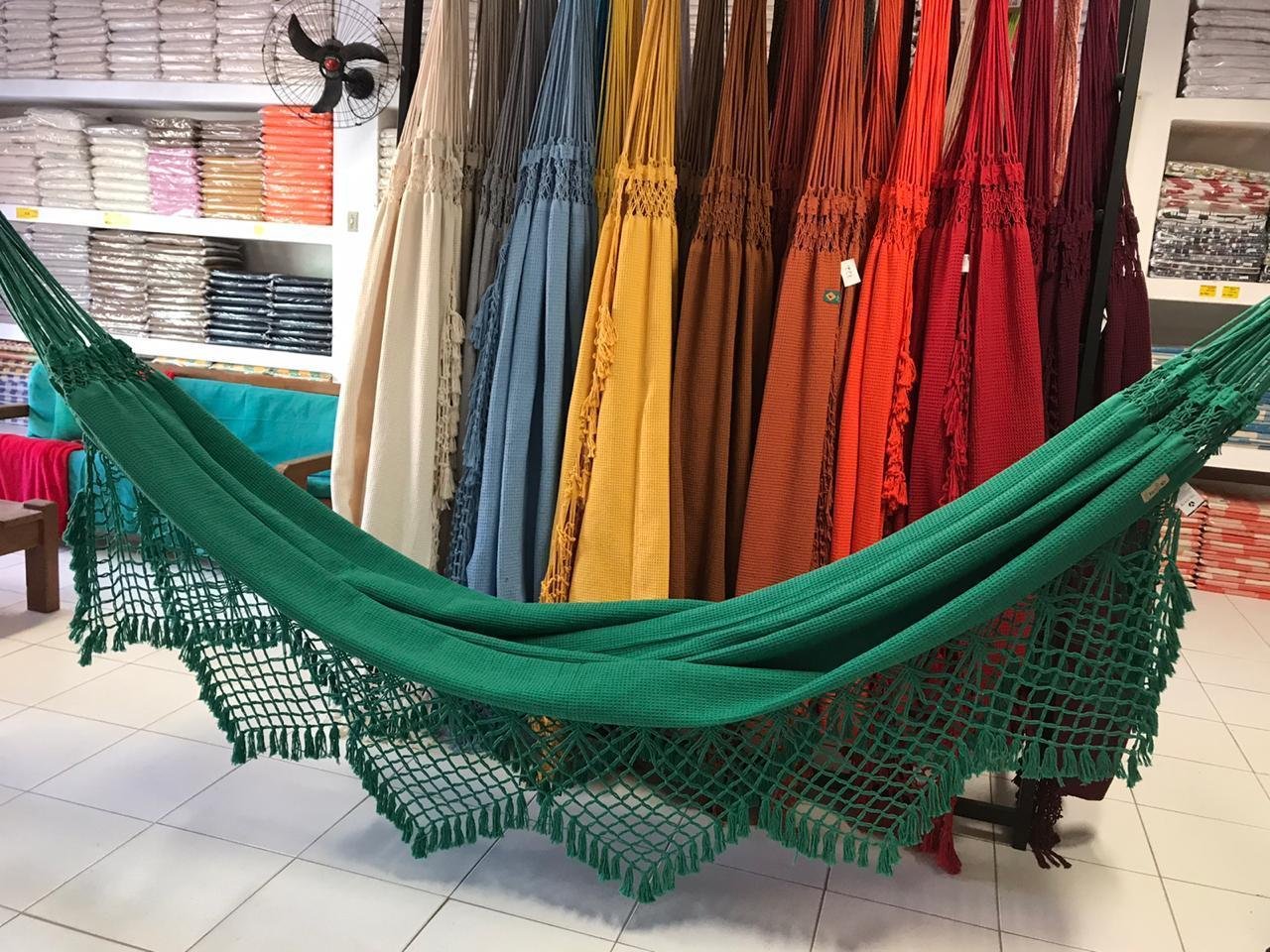 Rede De Descanso Casal Dormir Luxo Reforçada Gigante Verde | MadeiraMadeira