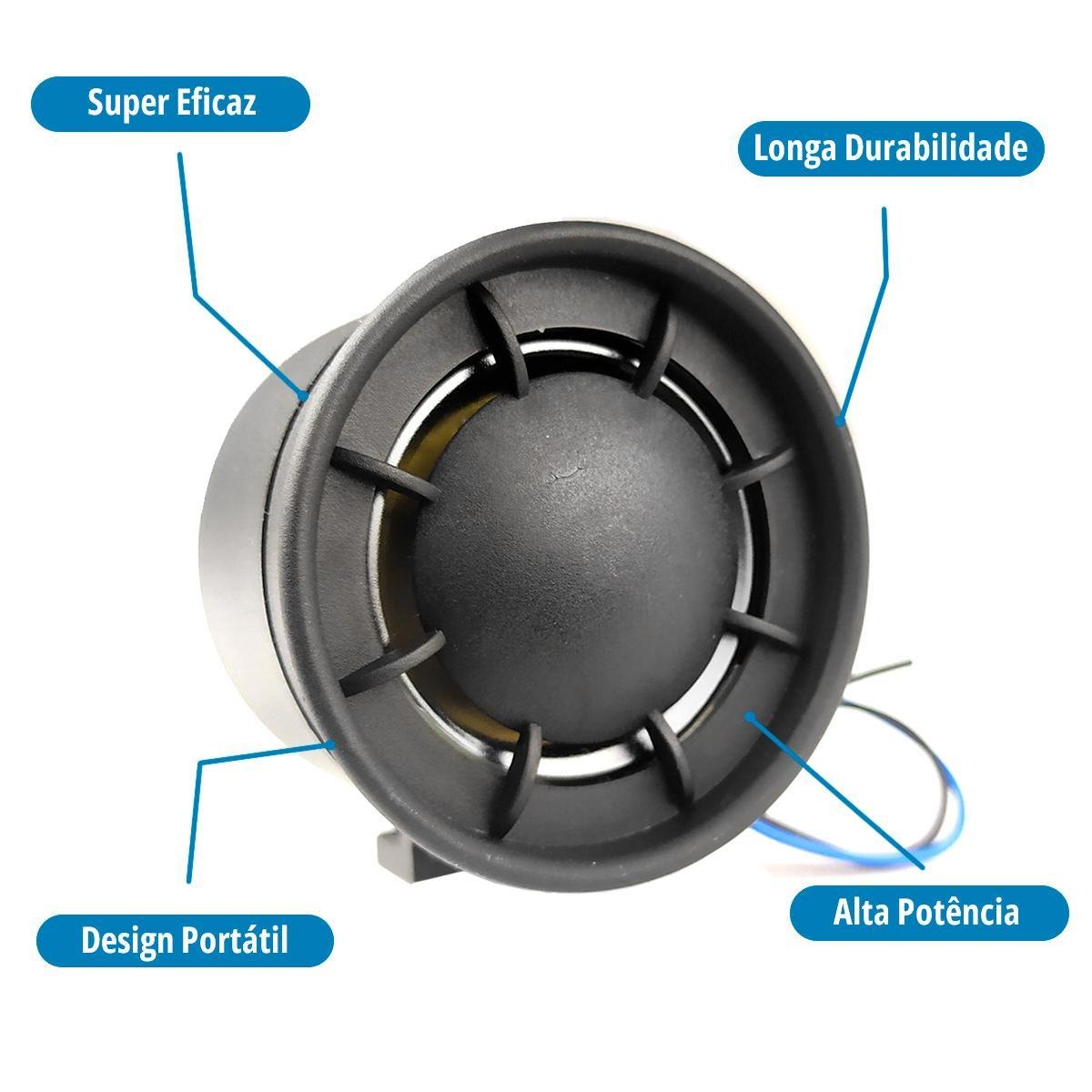 Sirene Dedicada Alarme Automotivo Universal Fks | MadeiraMadeira