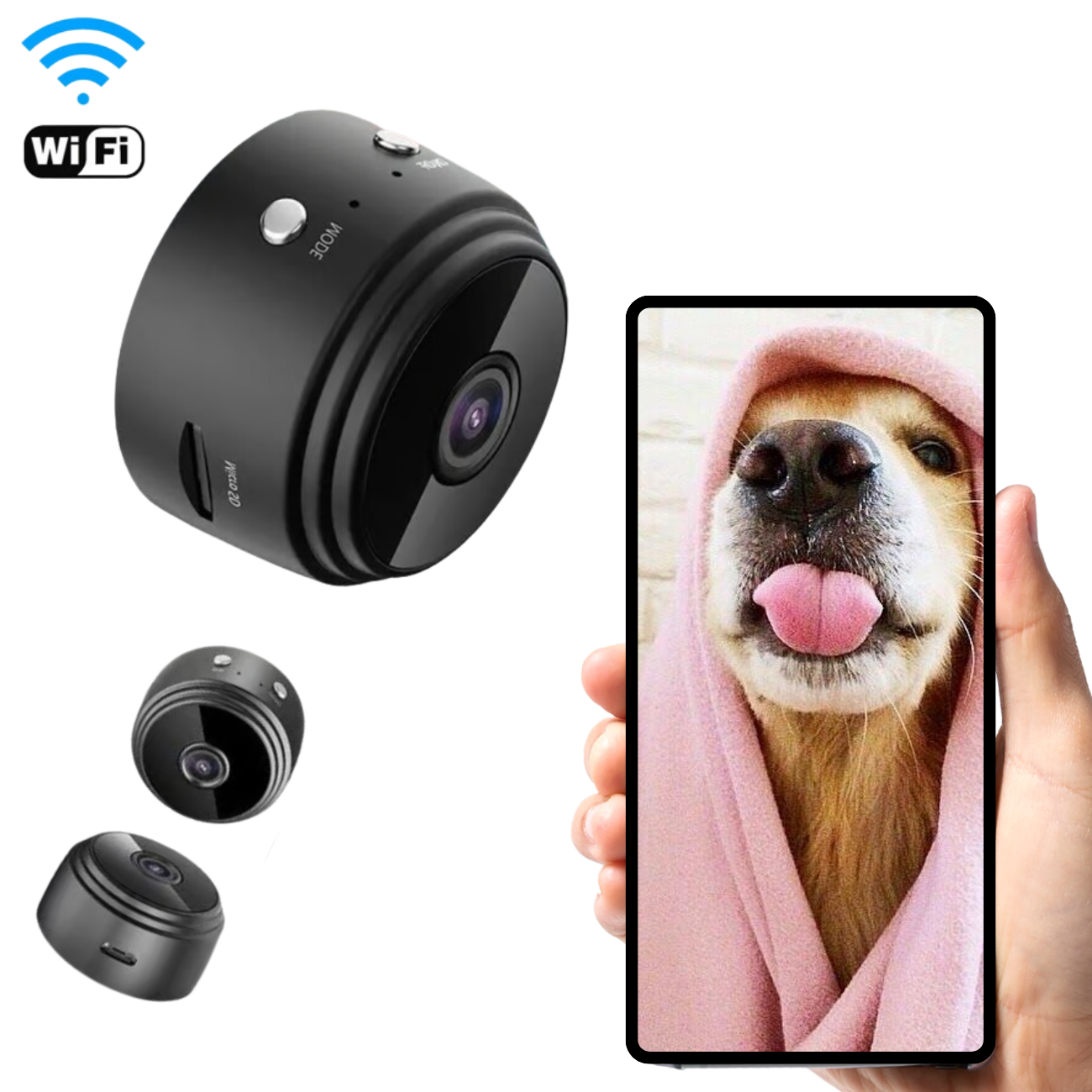 Câmera de Segurança A9 Hd 1080p Wifi Webcam Micro sem Fio | MadeiraMadeira