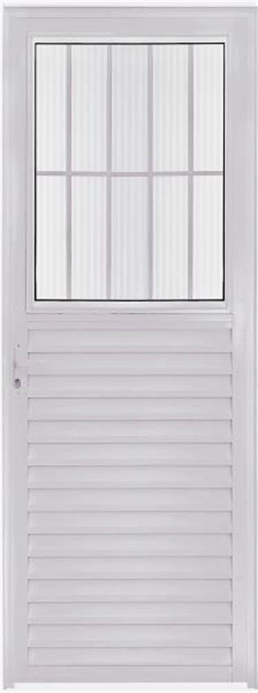 Porta Postigo 2,10 X 0,60 Direita Alumínio Branco | MadeiraMadeira