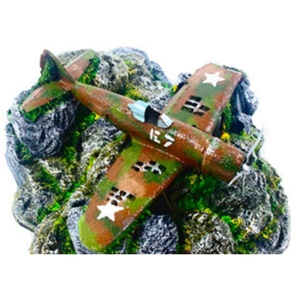 Enfeite para Aquário - Avião Pequeno D19 | MadeiraMadeira