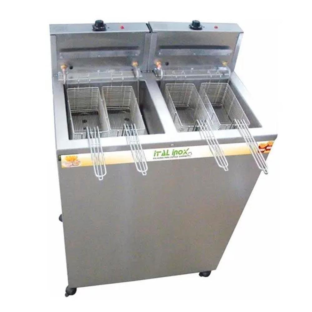 Fritadeira Elétrica 18 Litros Água e Óleo FAOI 18/18 Duplo Ital Inox ...
