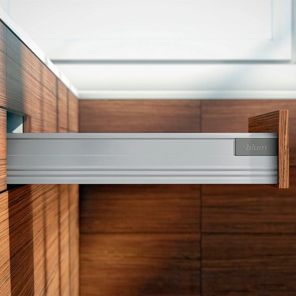 Gaveta Tandembox Plus Baixa M para Tip-on Blumotion para Módulo de 300mm Blum 500 Mm- Cinza ...