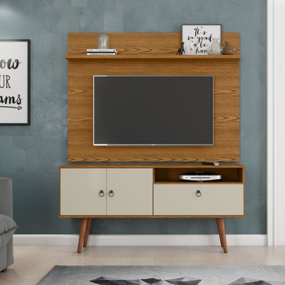 Rack com Painel Topázio para TV até 46 Polegadas Patrimar Móveis Cumaru ...