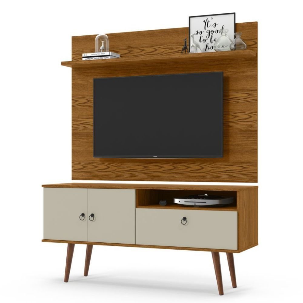 Rack com Painel Topázio para TV até 46 Polegadas Patrimar Móveis Cumaru ...