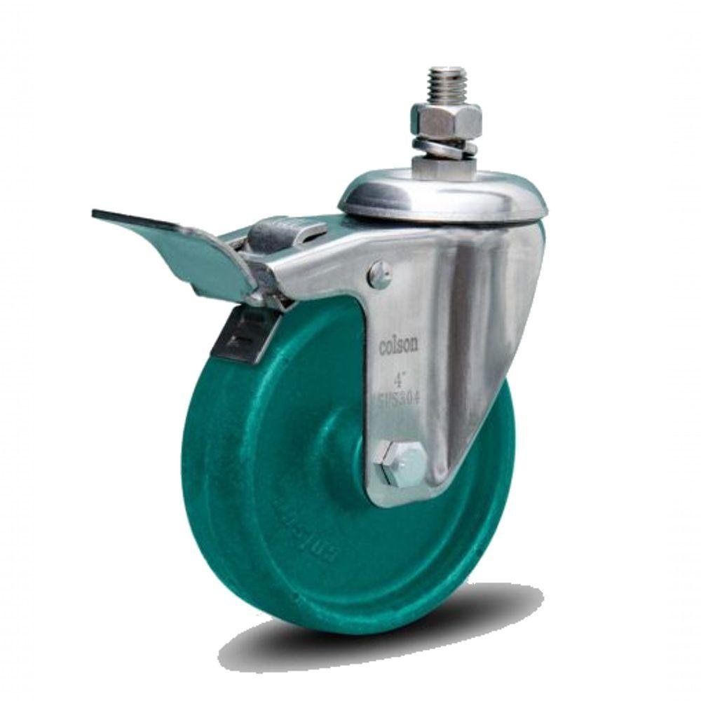 Rodizio Alta Temperatura Inox3 Pol.gir.espiga C/freio 230ºc ...