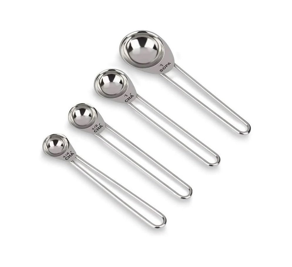 Kit Colheres Medidoras Sopa Chá Para Preparo De Receitas | MadeiraMadeira