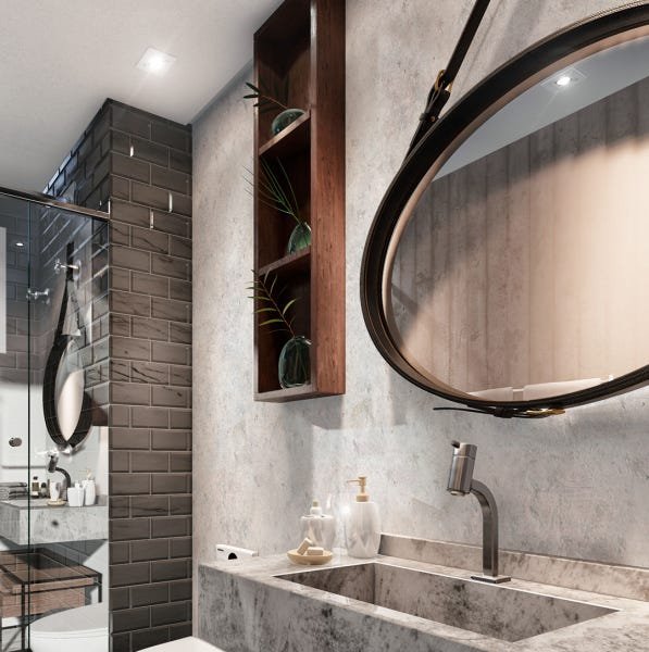 Papel de Parede Adesivo Industrial Cimento Queimado - 053 | MadeiraMadeira