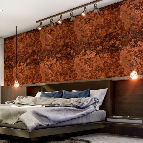 Papel de Parede Adesivo Industrial Aço Corten - 020 | MadeiraMadeira