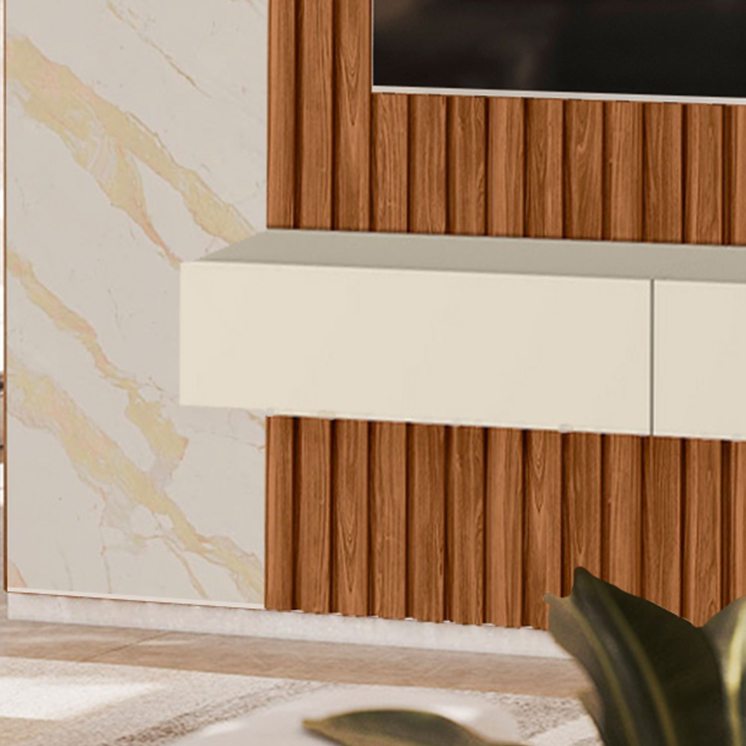 Home Suspenso Ripado 2.65 Cinamomo Mel - Mobler | MadeiraMadeira