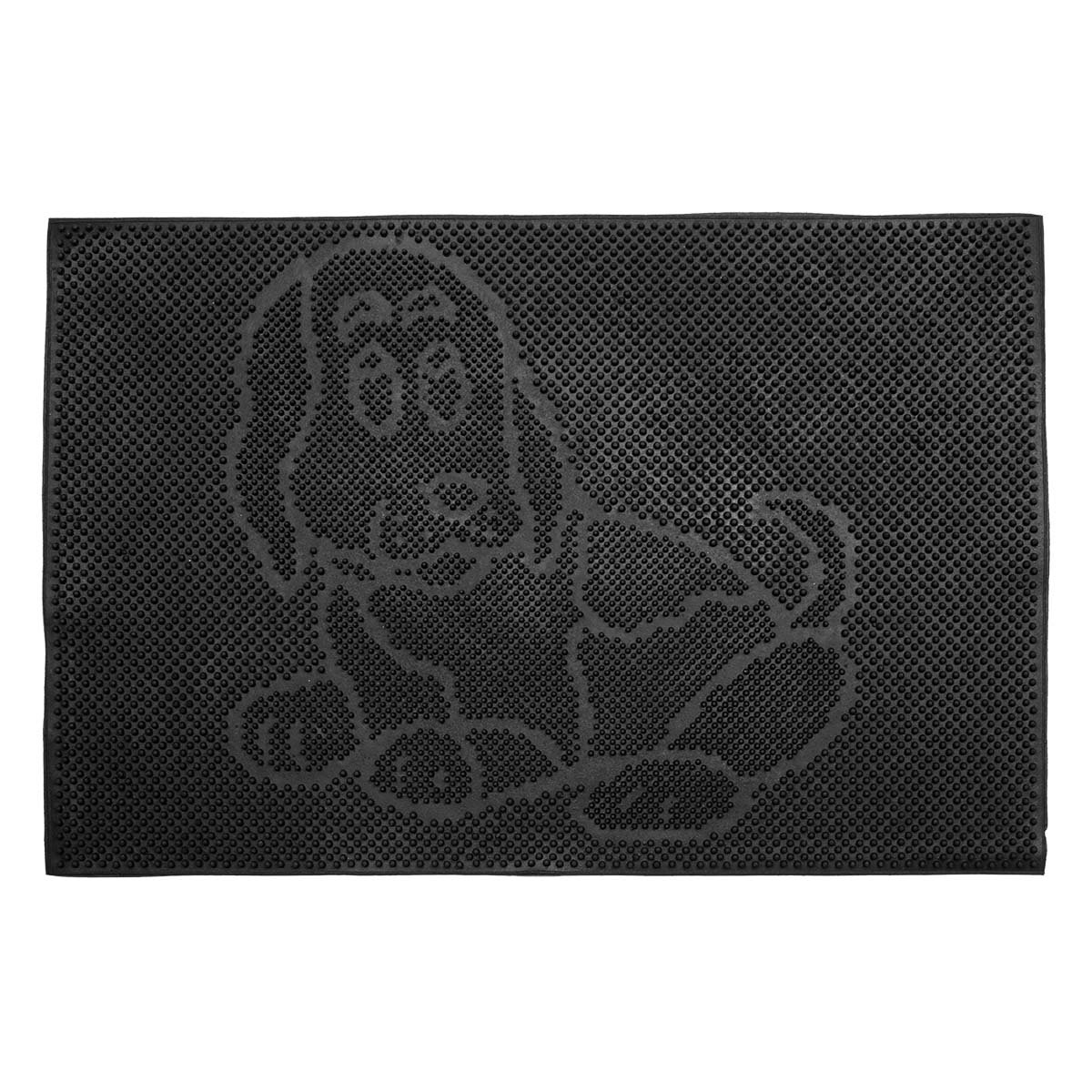 Capacho de Borracha Antiderrapante Ecco 24 Preto 0,40x0,60m | MadeiraMadeira