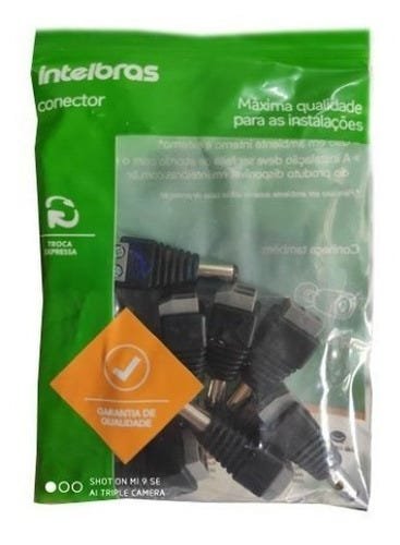 Conex 1000 P4 Macho Conector Para Câmeras Intelbras 10 Peças ...