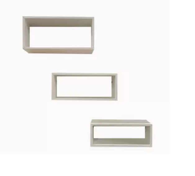 Kit 03 Nichos Retangular MDF | MadeiraMadeira