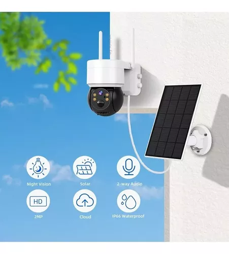 Camera de Segurança Speed Dome Smart Wi-fi com Placa Solar e Bateria ...