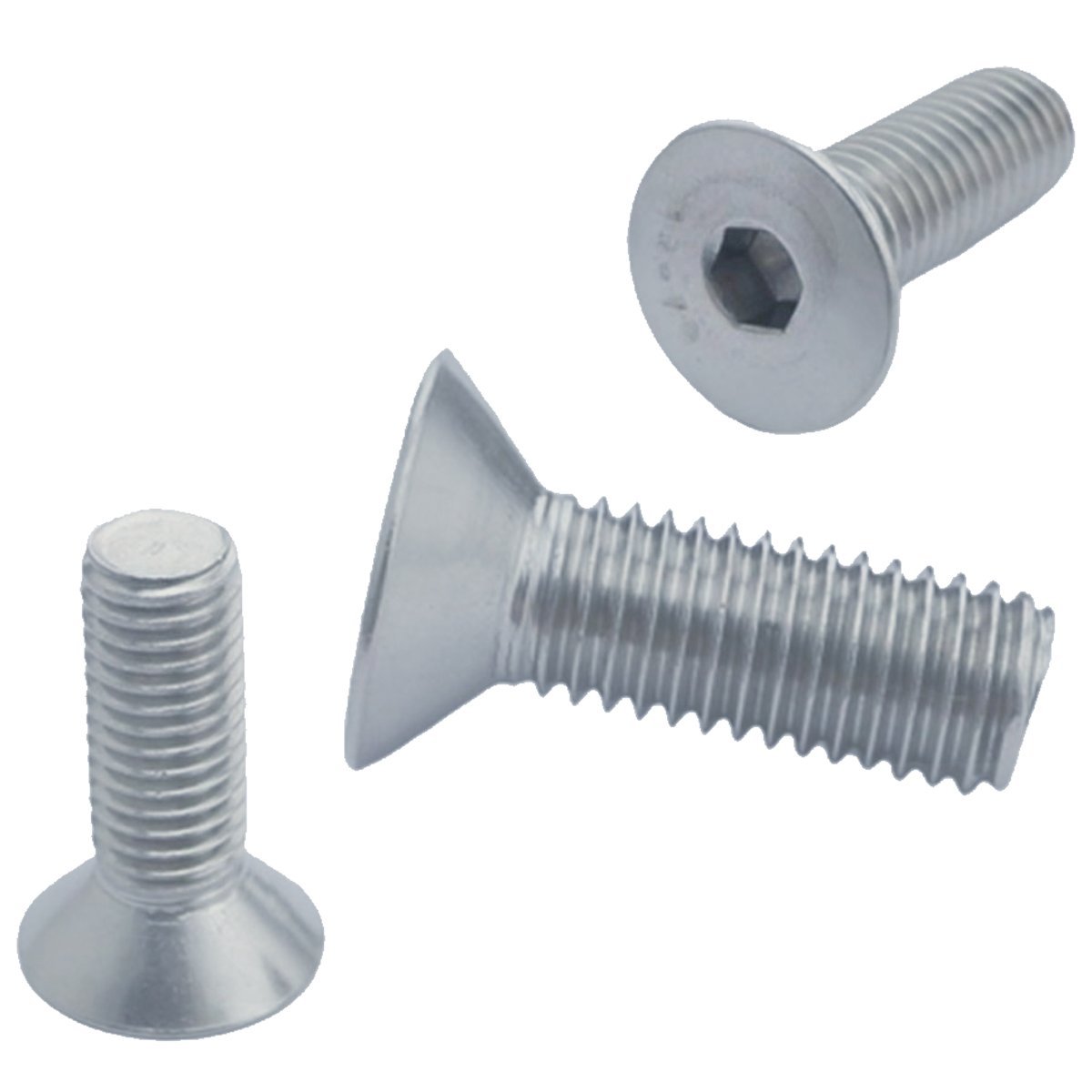 Parafuso Allen M8 X 25 C. Chata Din 7991 Geomet - 200pçs | MadeiraMadeira