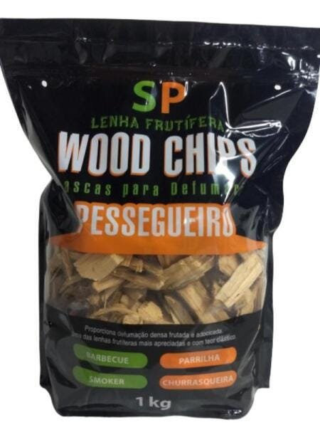 Lascas De Lenha Para Defumação Wood Chips Pessegueiro 1 Kg | MadeiraMadeira
