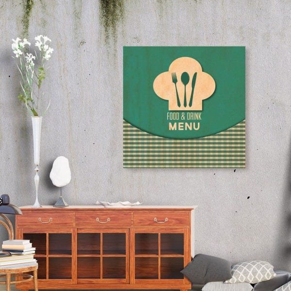 Quadro Food e Drink 60x60 | MadeiraMadeira