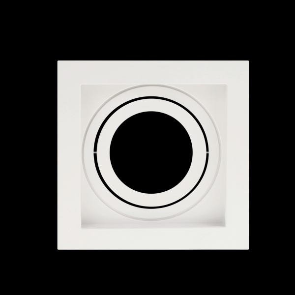 EMBUTIDO PAR 20 QUADRADO RECUADO CONECTA BRANCO | MadeiraMadeira