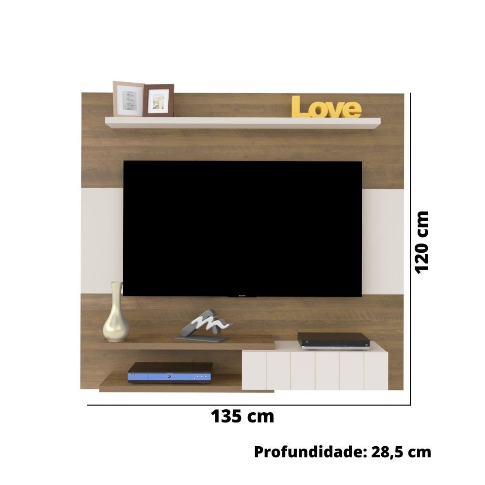 Painel de Tv Suspenso Artely Monza para Tv até 50 Polegadas ...