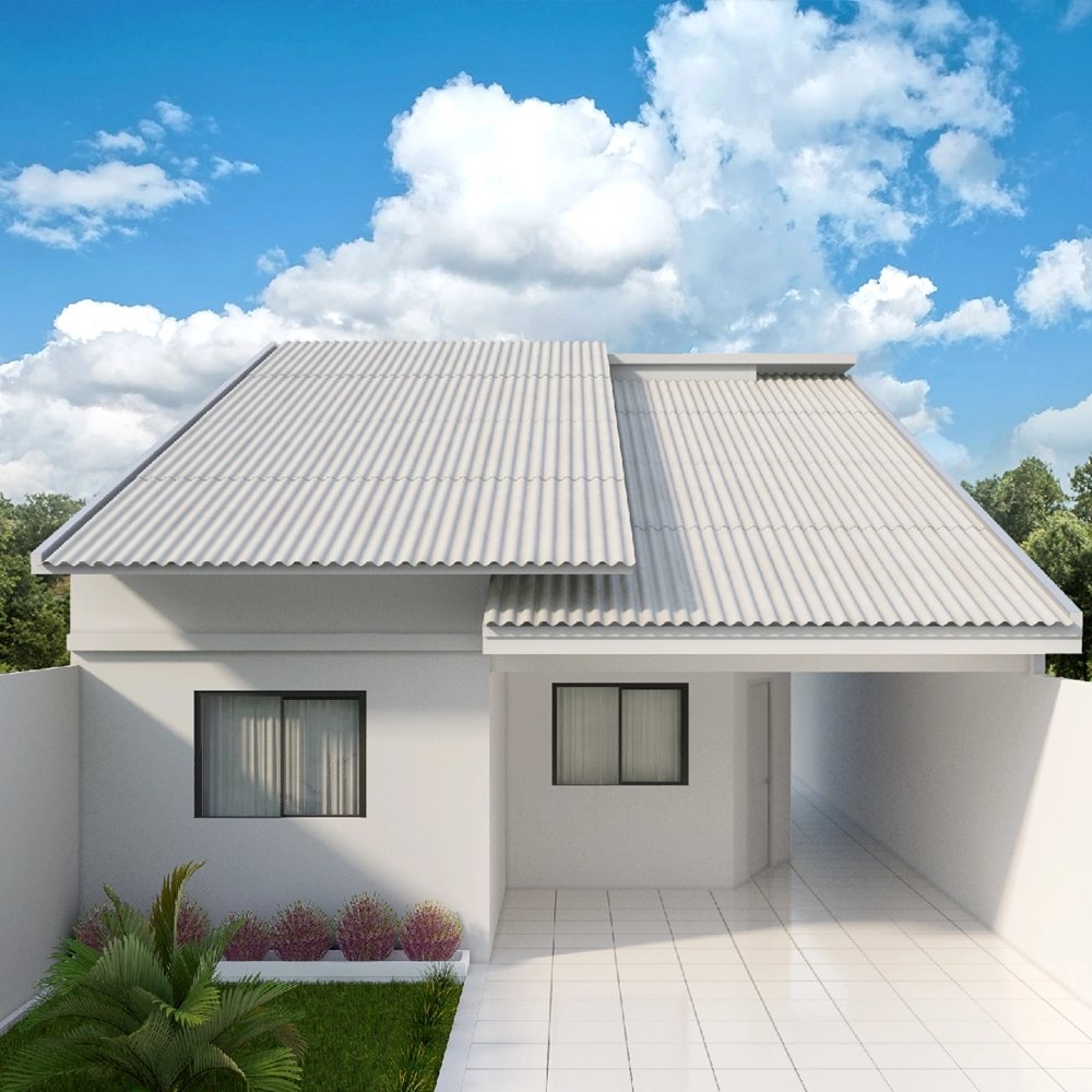 Telha de Fibrocimento Ondulada 6 mm 1,53 x 0,92 Metros - BRASILIT ...