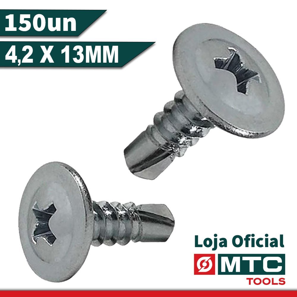 PARAFUSO AUTO BROCANTE 4,2 X 13 FLANGEADO PHILLIPS - 150PÇS ...