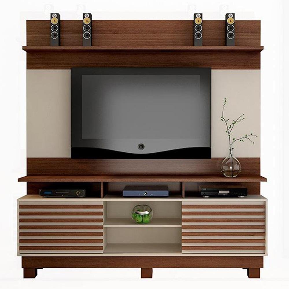 Estante Home para Tv de Ate 60 Polegadas Texas Valdemóveis Chocolate e ...