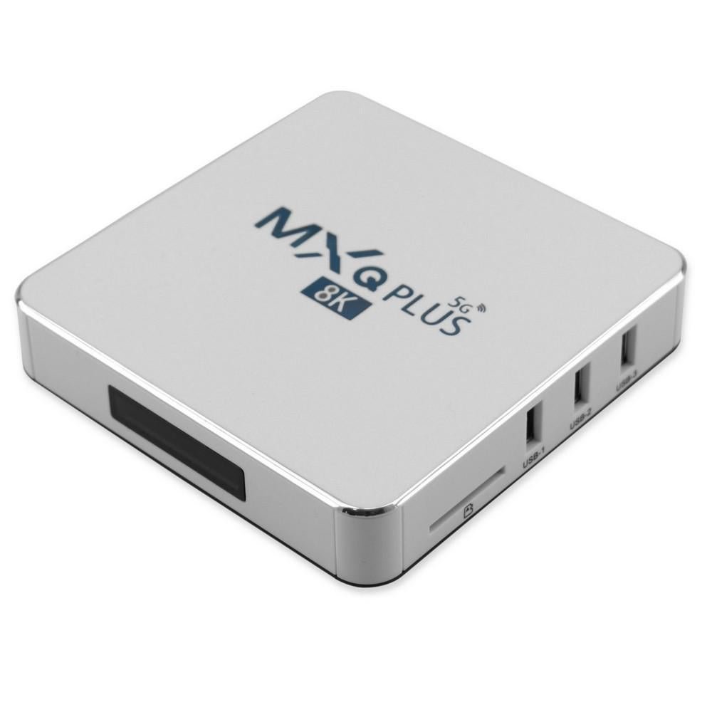 Receptor TV Box Mxq Plus 8K 16Gb 2Gb Ram Prata | MadeiraMadeira