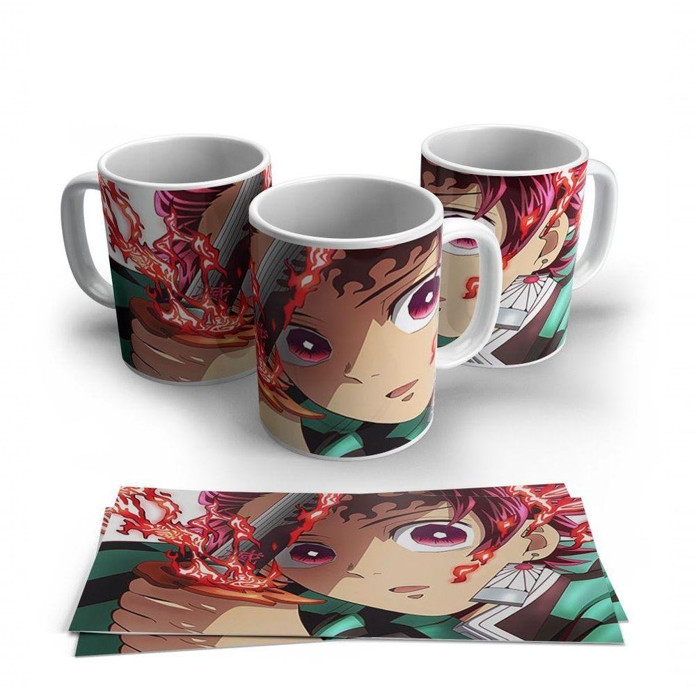 Caneca de Porcelana Demon Slayer Modelo 15 | MadeiraMadeira