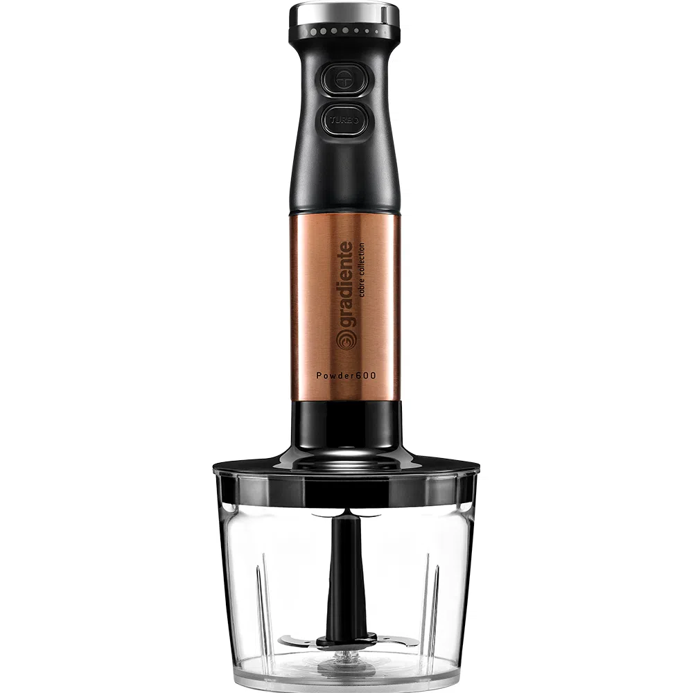 Mixer 3 em 1 Gradiente Inox Preto e Cobre 600w Collection Powder 220v ...