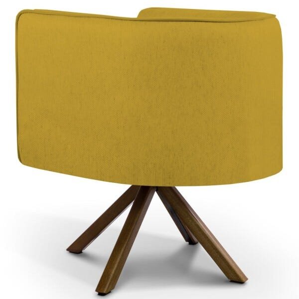 Kit 2 Poltronas Decorativas Base Giromad Madeira Betina B-279 Veludo ...