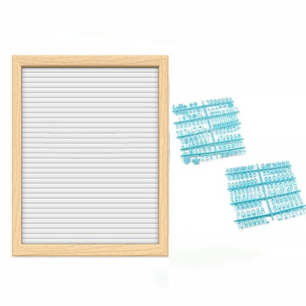 Letreiro Quadrado Fundo Branco Letra Azul | MadeiraMadeira