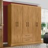 Guarda Roupa Freijó 6 Portas 2 Gavetas - 153cm | MadeiraMadeira
