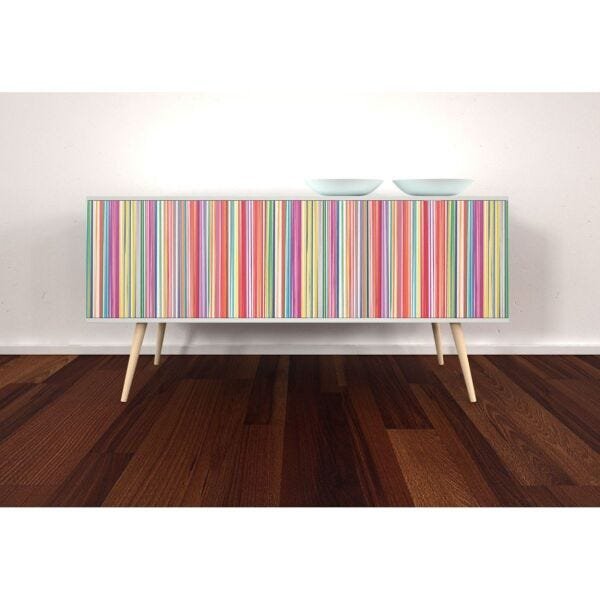 Buffet 3 Portas para Sala de Jantar Tendence Color | MadeiraMadeira