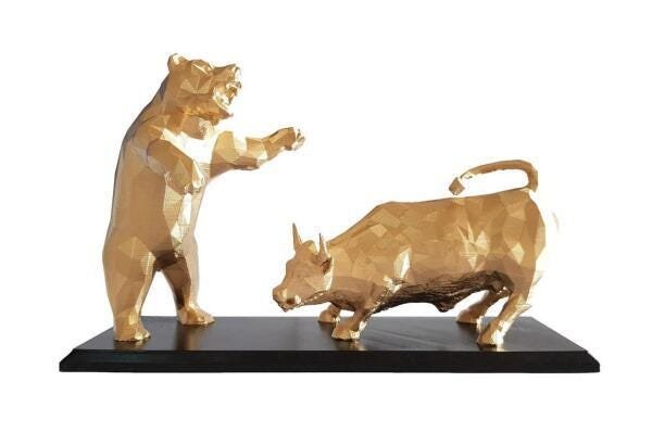 Touro E Urso Wall Street Bolsa De Valores Investidor Premium ...