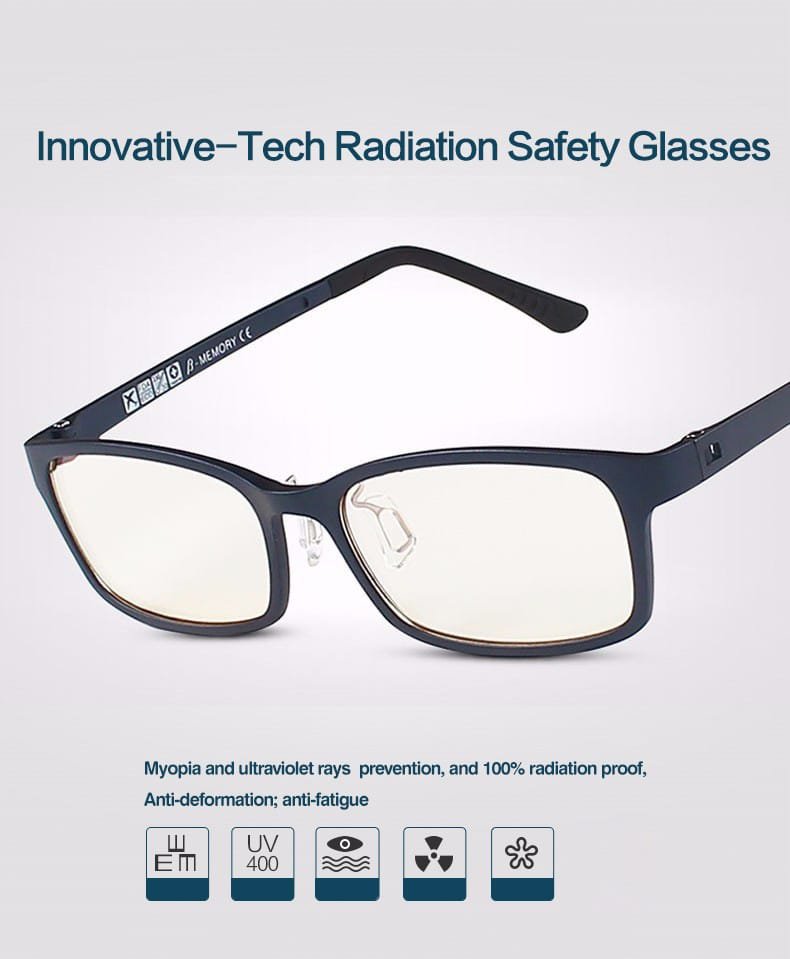 Óculos Anti Luz Azul Sem Grau Segurança Para Pc Tv E Celular - Azul ...