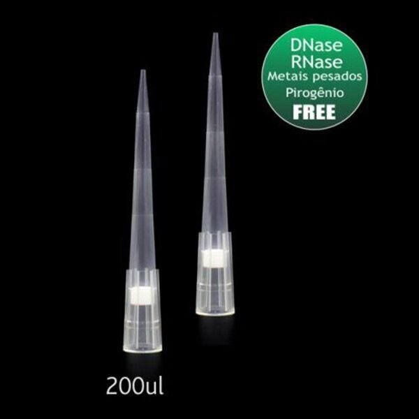 Ponteira Pcr com Filtro Tipo Gilson Estéril 1000 Unidades - 200ul ...