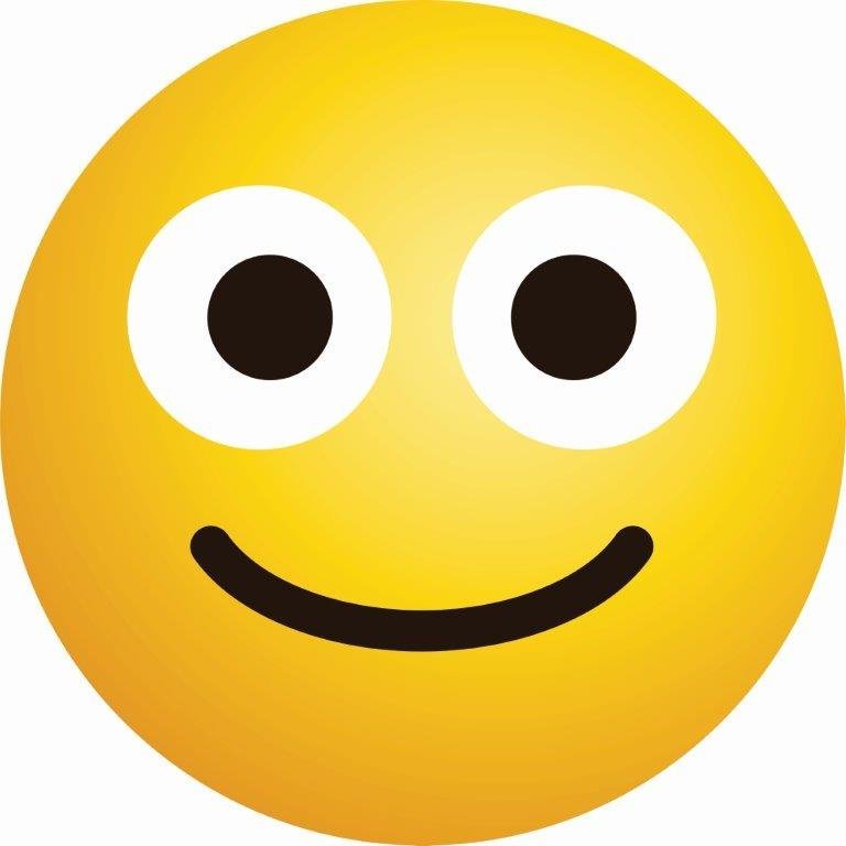 Adesivo de Parede Emoji Sorriso Simpático | MadeiraMadeira